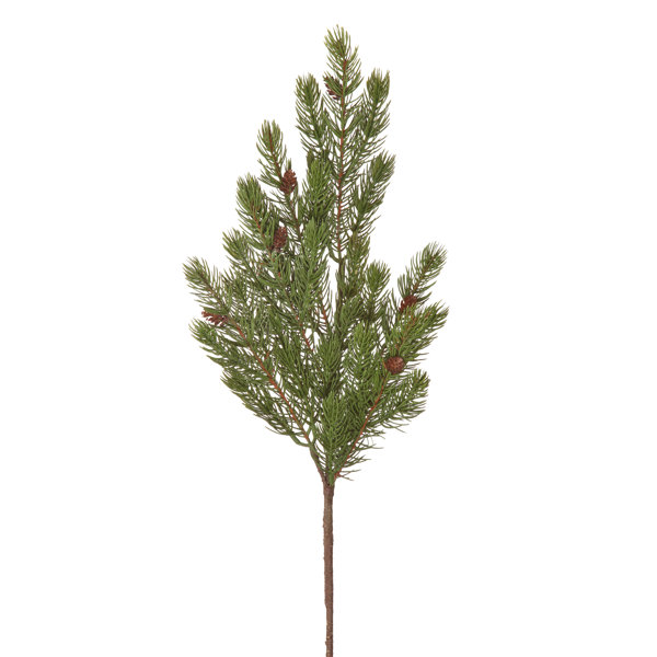 Primrue 34" Just Cut Natural Touch Spruce Spray | Wayfair